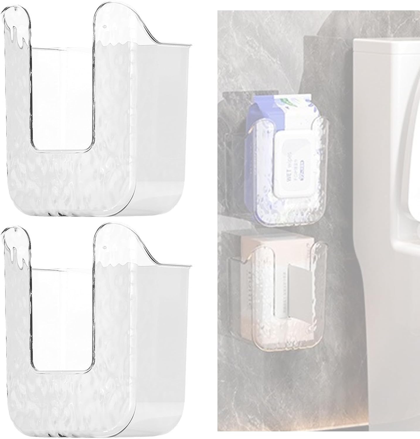 Amazon.com: Kitchen Wipes Storage Box,2025 No Punching Wall Flushable ...