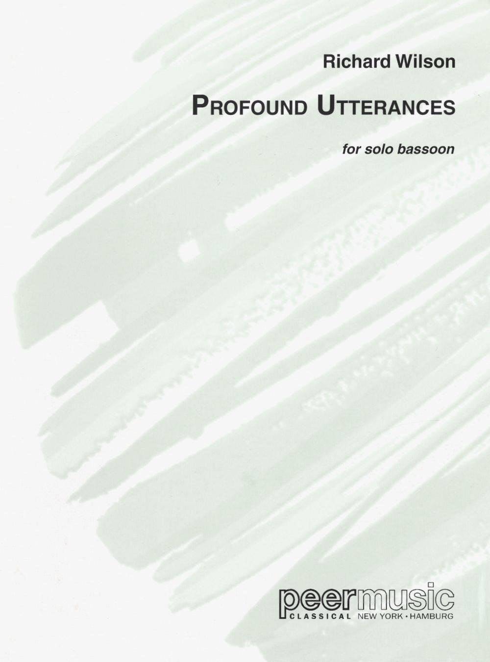 Amazon.com: Wilson: Profound Utterances: 0680160432288: Richard Wilson ...