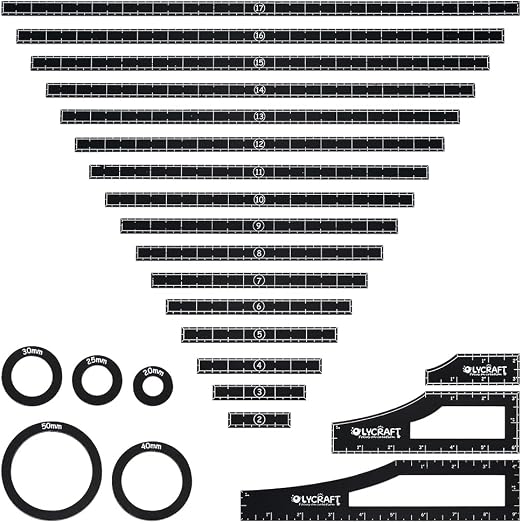 Amazon.com: OLYCRAFT 2 Set(24Pcs) Objective Point Markers Acrylic Ruler ...