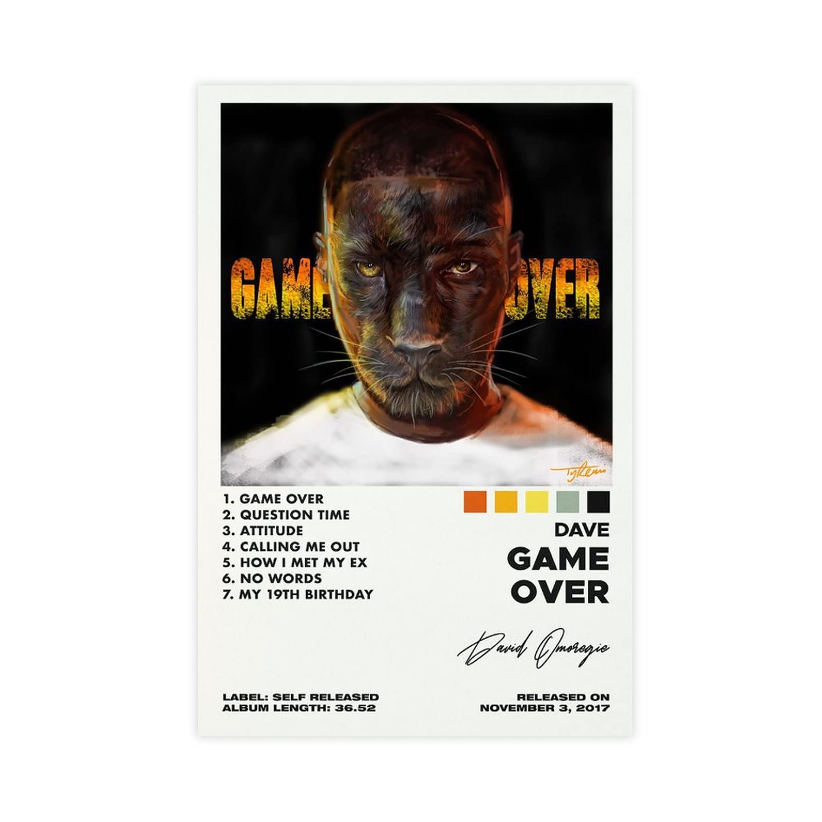 Ontmoet Dave Poster Dave Rapper Posters For Sale | Redbubble