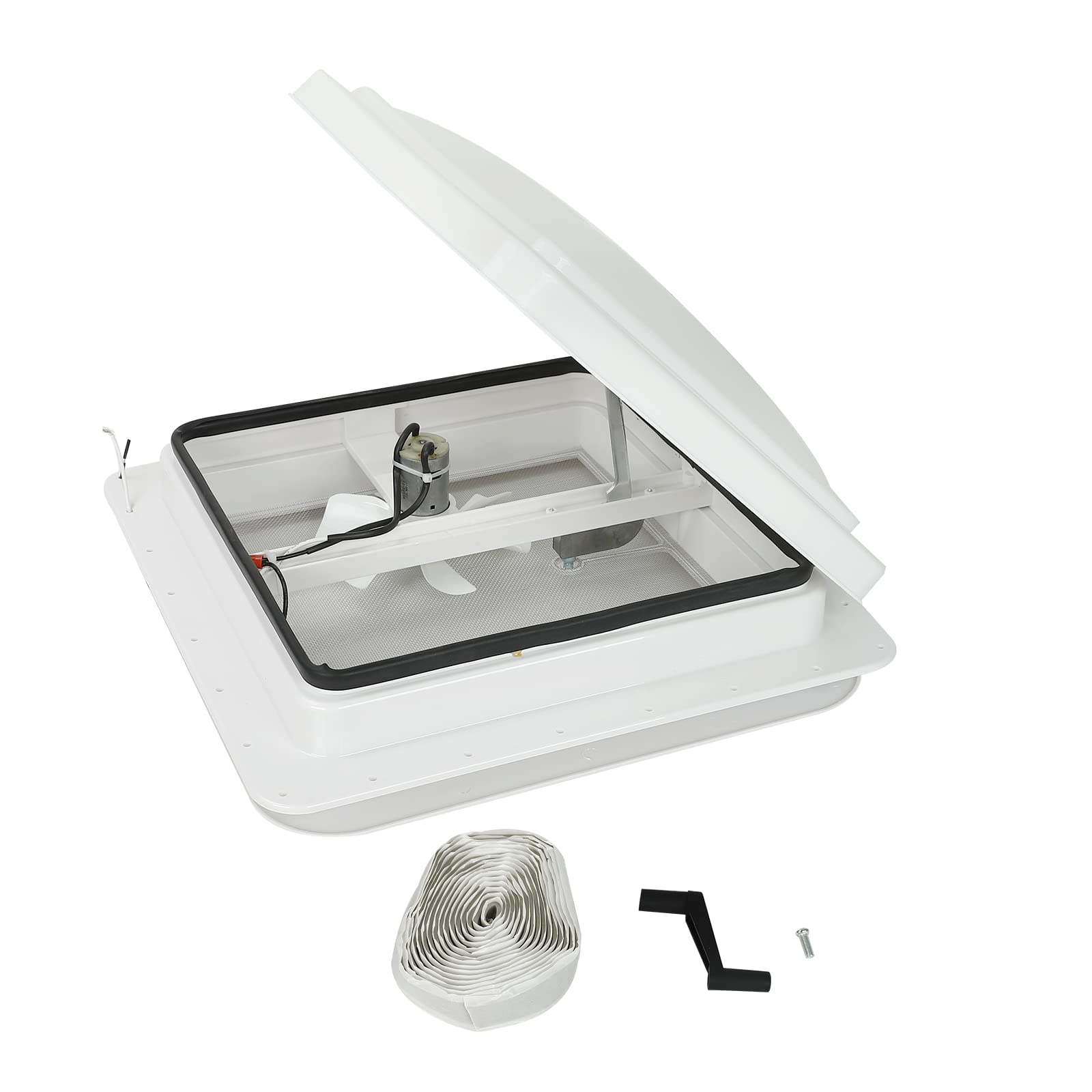 STMGW 14" RV Roof Vent for Camper Trailer Universal White Lid Roof Vent ...