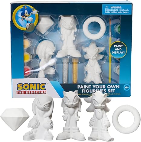 Amazon.com: Innovative Designs Sonic The Hedgehog DIY Paint Your Own ...