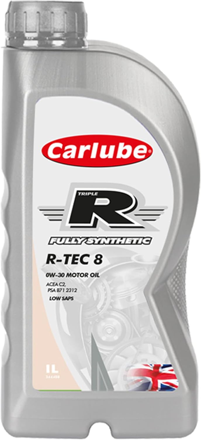 Carlube Triple R 0W-30 C2 PSA Fully Synthetic Car Motor Engine Oil 1L ...