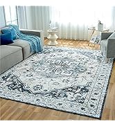 Amazon.com: OIGAE Washable Rug 8x10, Abstract Modern Area Rugs with Non ...