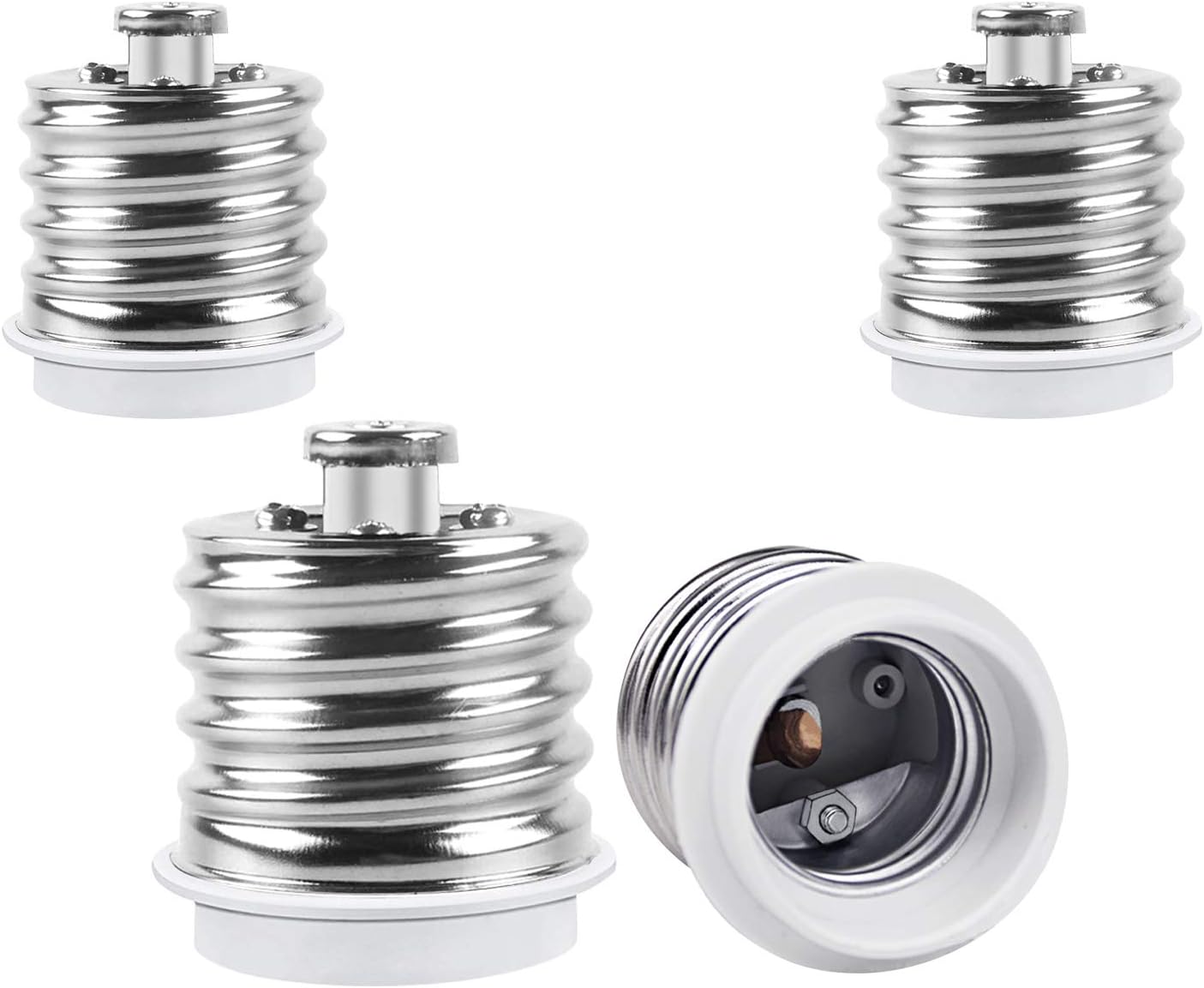 CliCli E39 to E26 Socket Adapter, Mogul to Standard Medium Base Bulb ...