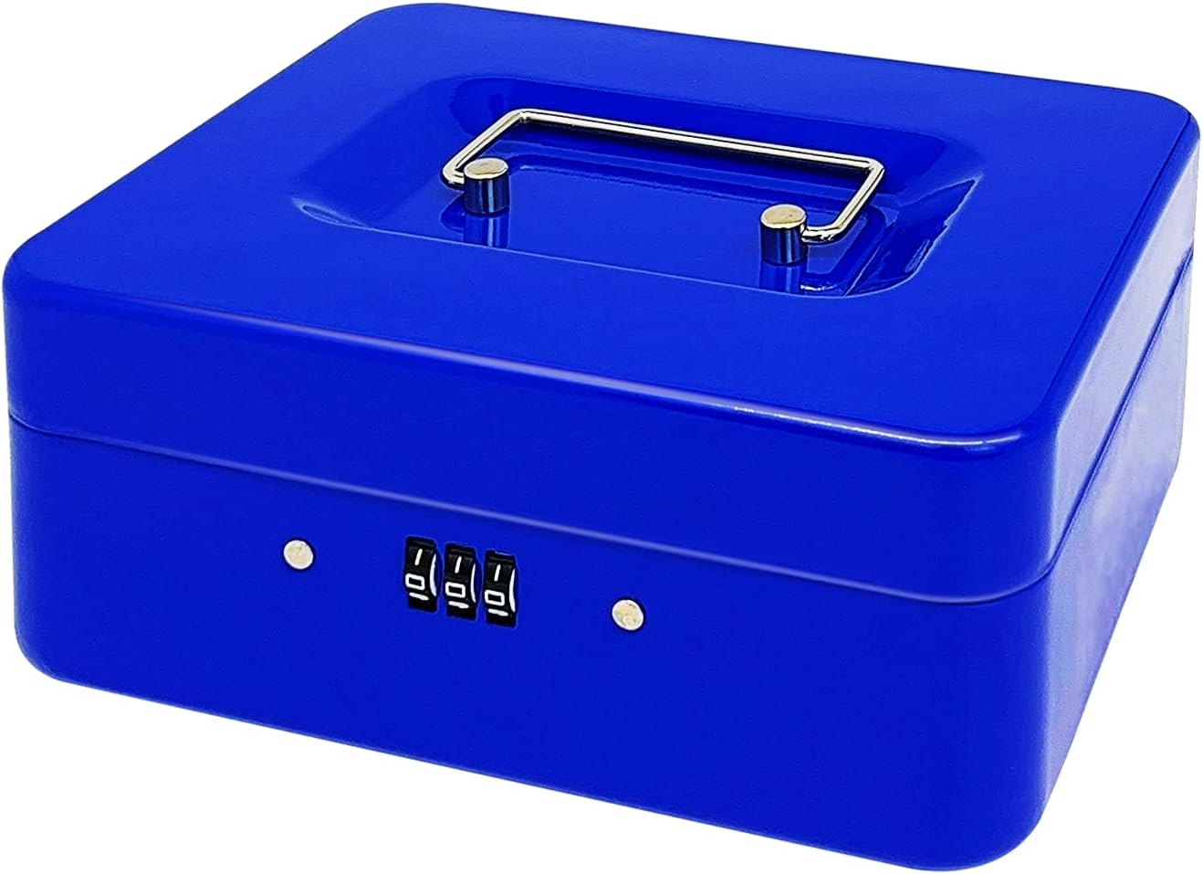 Amazon.com: Steel Cash Box with Combination Lock, Metal Small Money ...