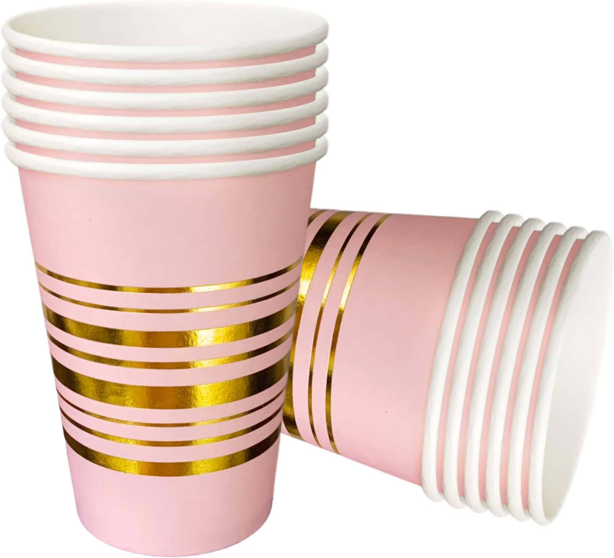 Amazon.com: Juvale 50 Pack Light Pink Paper Cups, Disposable Party ...