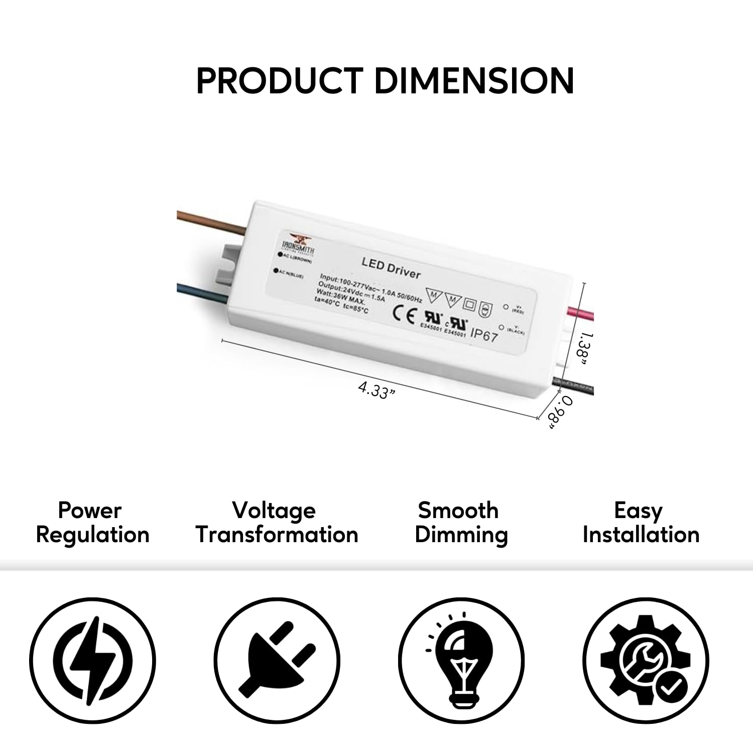Led Drivers 36v Led Driver Ironsmith Lighting Products LED Driver ...