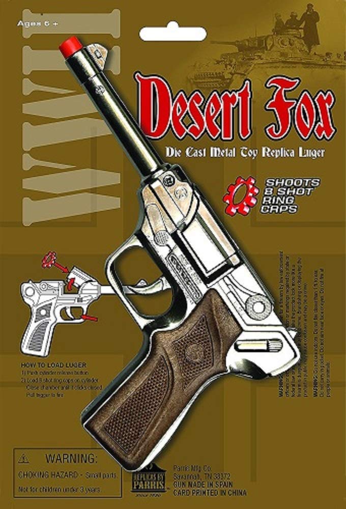Buy Desert Fox Gonher Die Cast Metal Toy Cap Gun 8 Shot Replica German ...