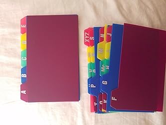 Amazon.com : Oxford Poly Index Card Guide Set, 3 x 5 Inches, A-Z, 1/5 ...
