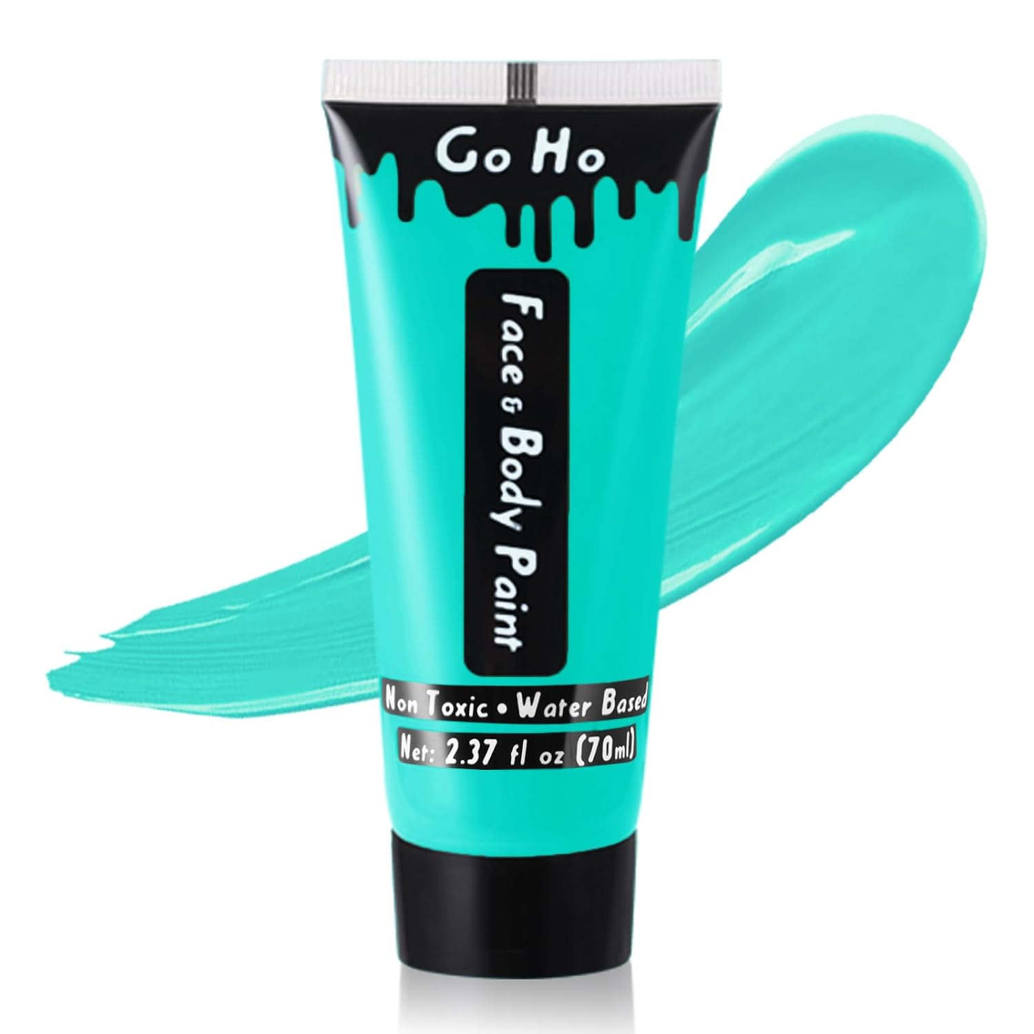 Amazon.com : Go Ho Teal Face Body Paint Washable(2.37oz/pc),Water Based ...
