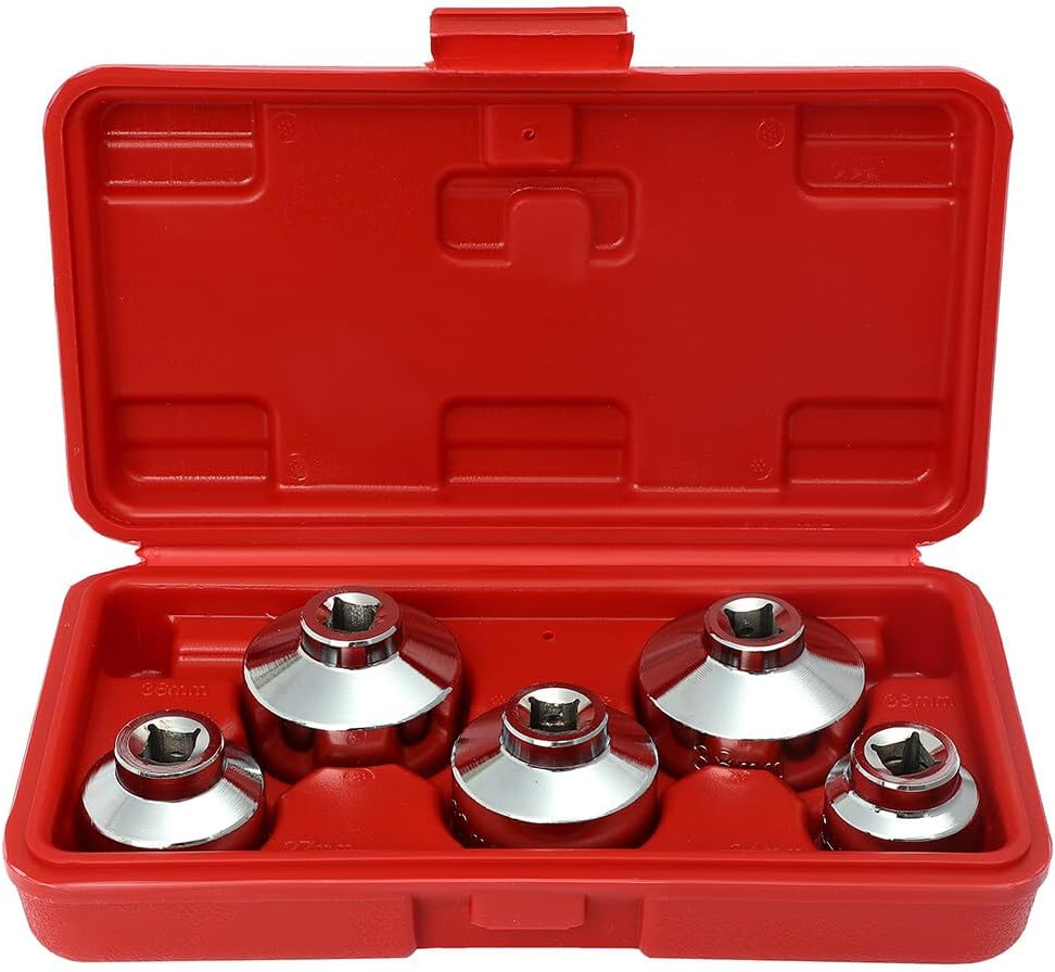 Amazon.com: ACZCR 5-Piece 3/8-Inch Oil Filter Socket Set Drive Oil ...