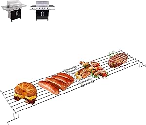 Amazon.com : DcYourHome Adjustable Warming Rack for Charbroil 463448021 ...
