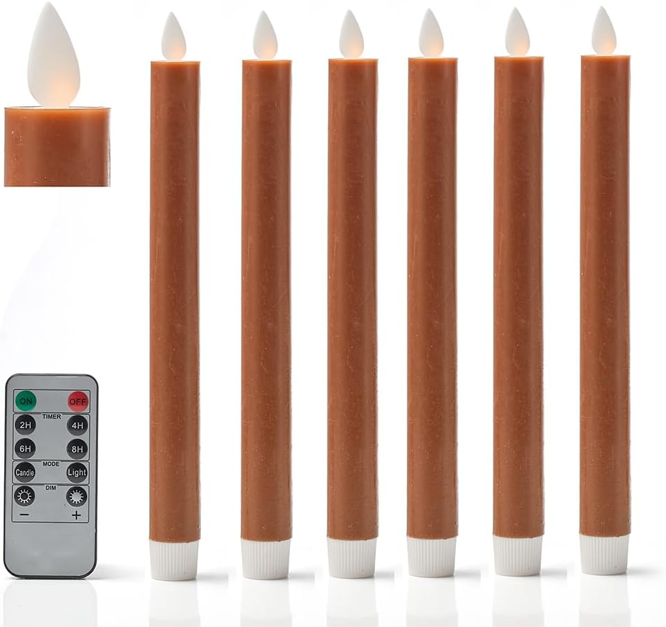 Amazon.com: glowiu Flameless Candles with Remote Battery Operated ...