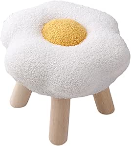 Amazon.com: Small Foot Stool Sofa Stool Flower Shape Shoe Changing ...