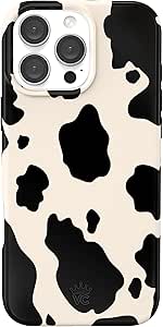 Amazon.com: Velvet Caviar for iPhone 16 Pro Max Case Cow Print - Black and White - Compatible ...