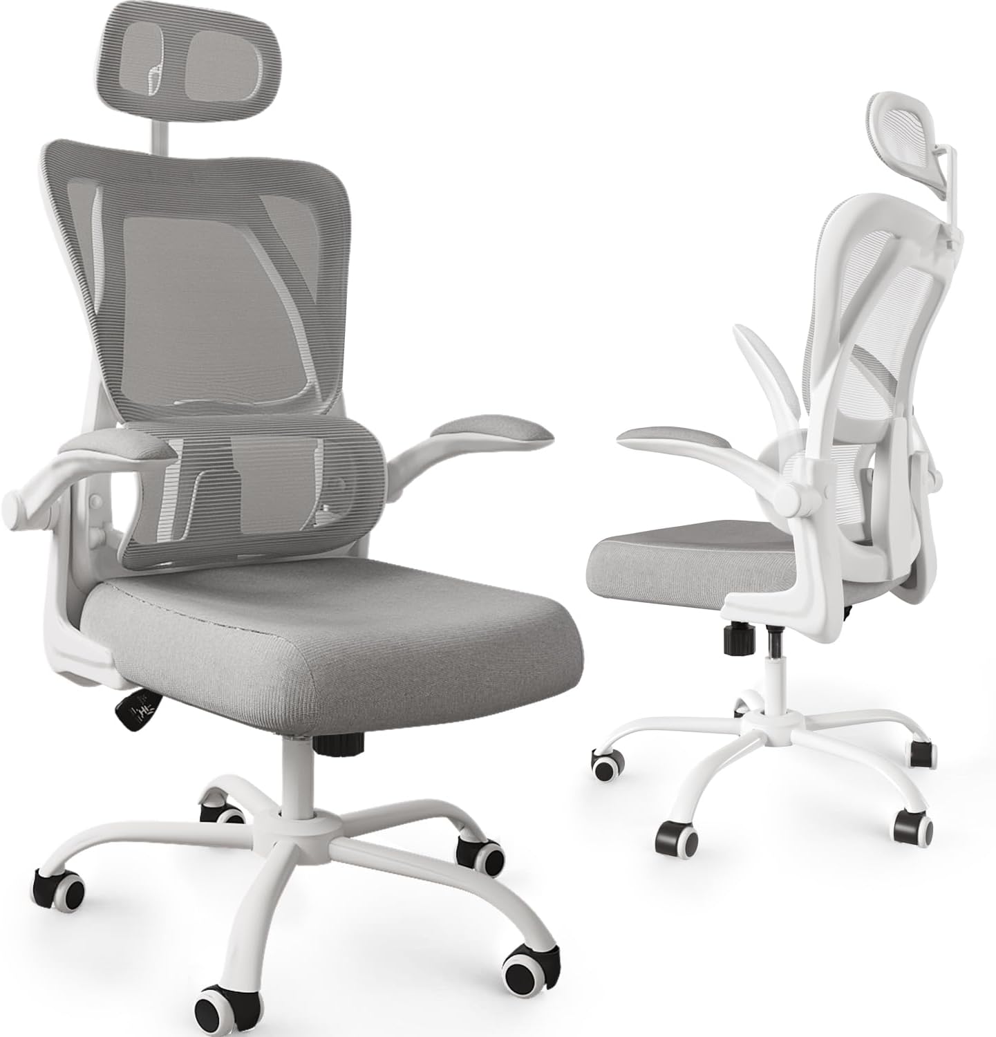 Devoko Sedia Ergonomica da Ufficio, Sedia Scrivania con Supporto ...