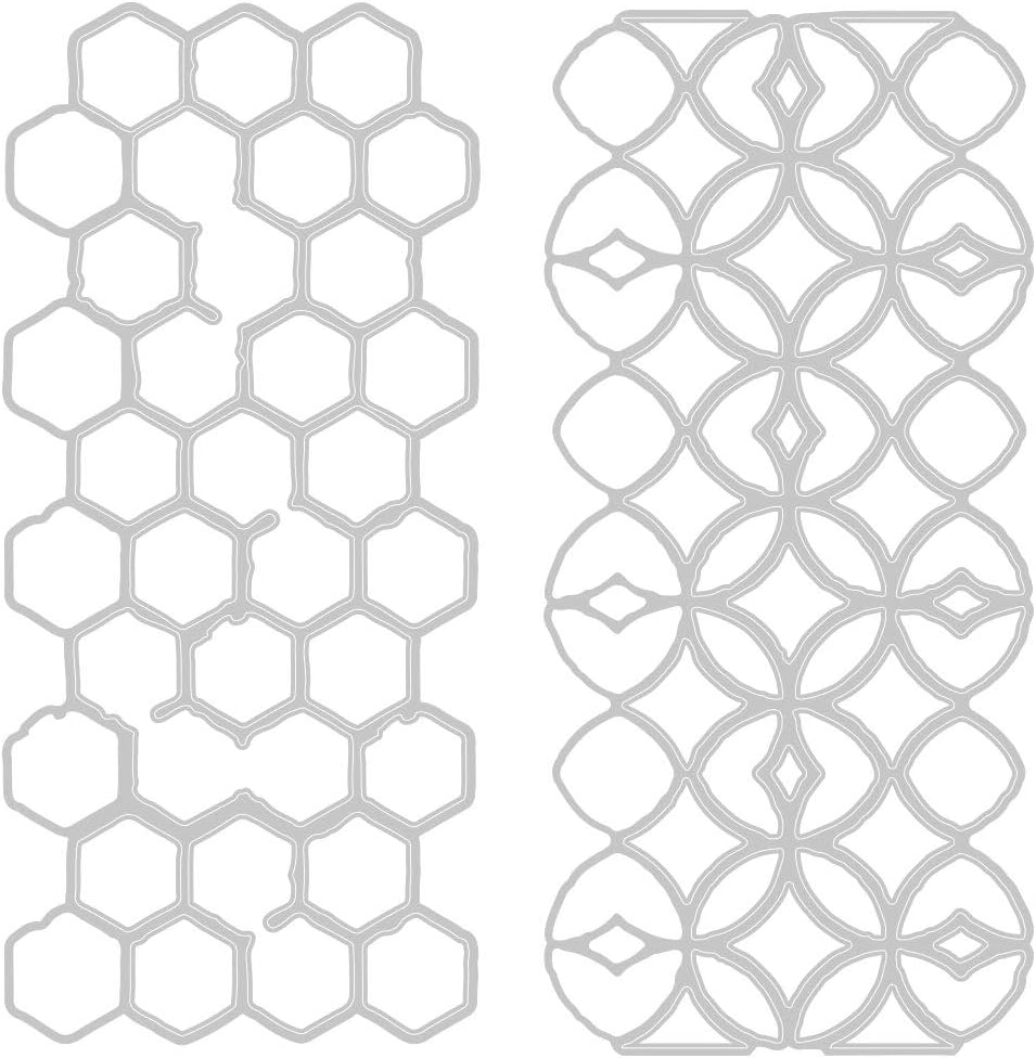 Sizzix Thinlits Die Set 2 Pack 663869 Pattern Repeat By Tim Holtz 9515