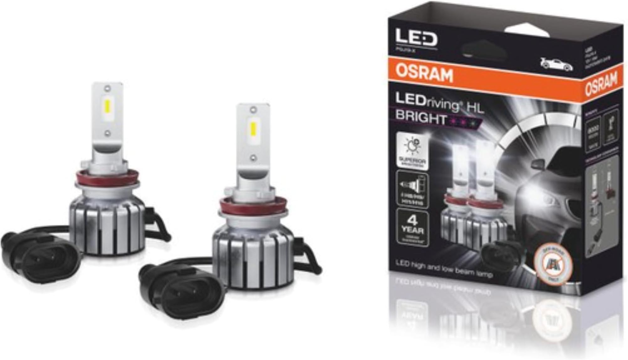 Osram LEDriving HL BRIGHT, ≜ H8/H11/H16/H9, Feux de route/feux de ...