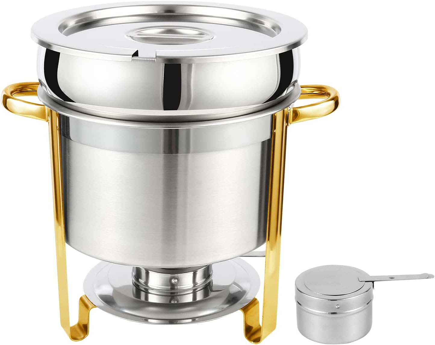 Amazon.com: Restlrious Soup Chafer 11 QT Stainless Steel Round Soup ...