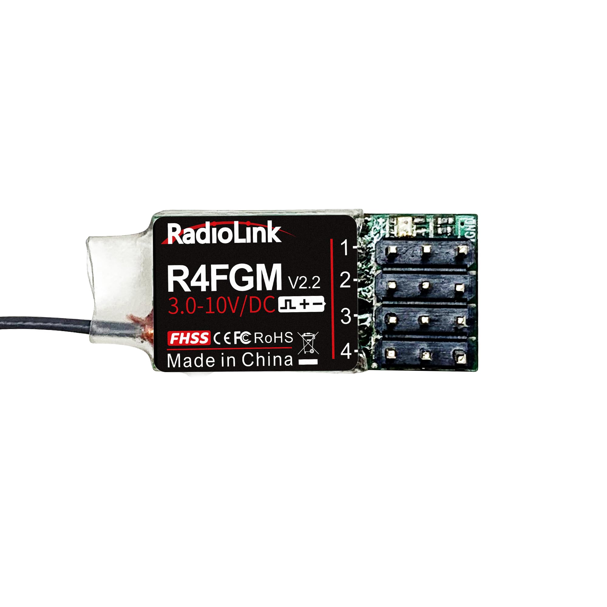 Amazon.com: Radiolink R4FGM V2.2 2.4Ghz 4 Channels RC Gyro Receiver for ...