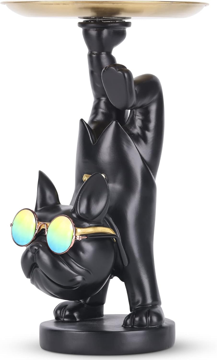 Amazon.com: XIYOUQI Resin French Bulldog Statue Storage Tray, Cute Dog ...