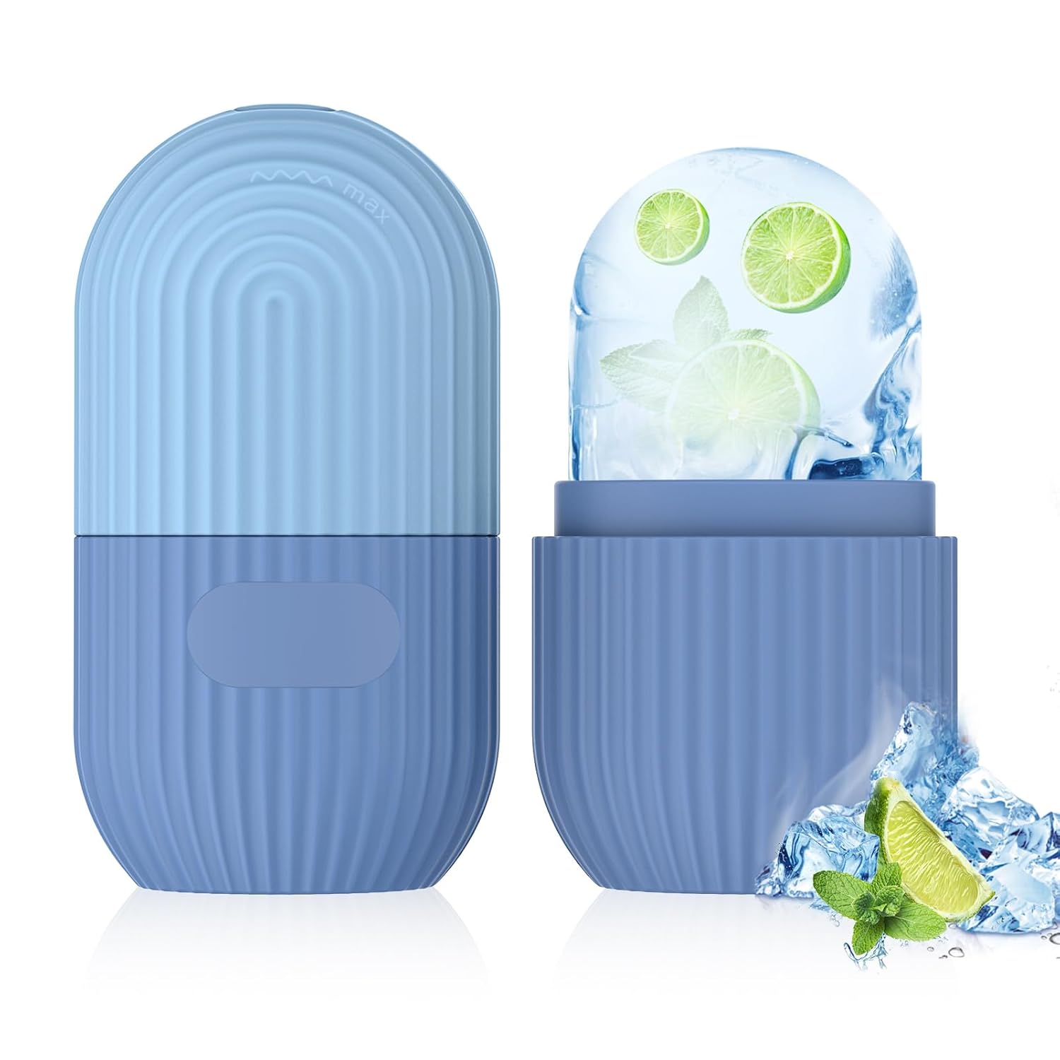 Amazon.com: Ice Roller for Face and Eye, Silicone Ice Facial Roller Ice ...