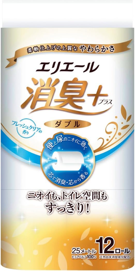 Amazon.com: Elleair deodorant + toilet Tissue 12 rolls double : Health ...