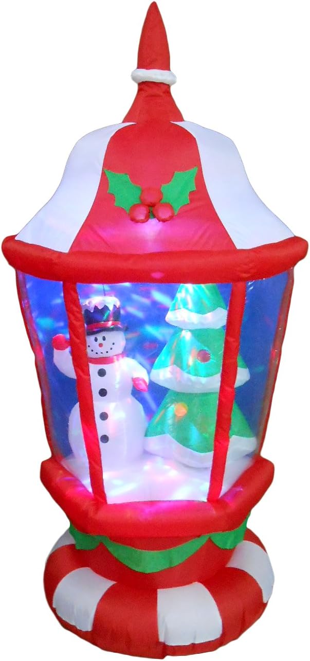 Amazon.com: BZB Goods 4 Foot Christmas Inflatable Joy Snowman Snow ...