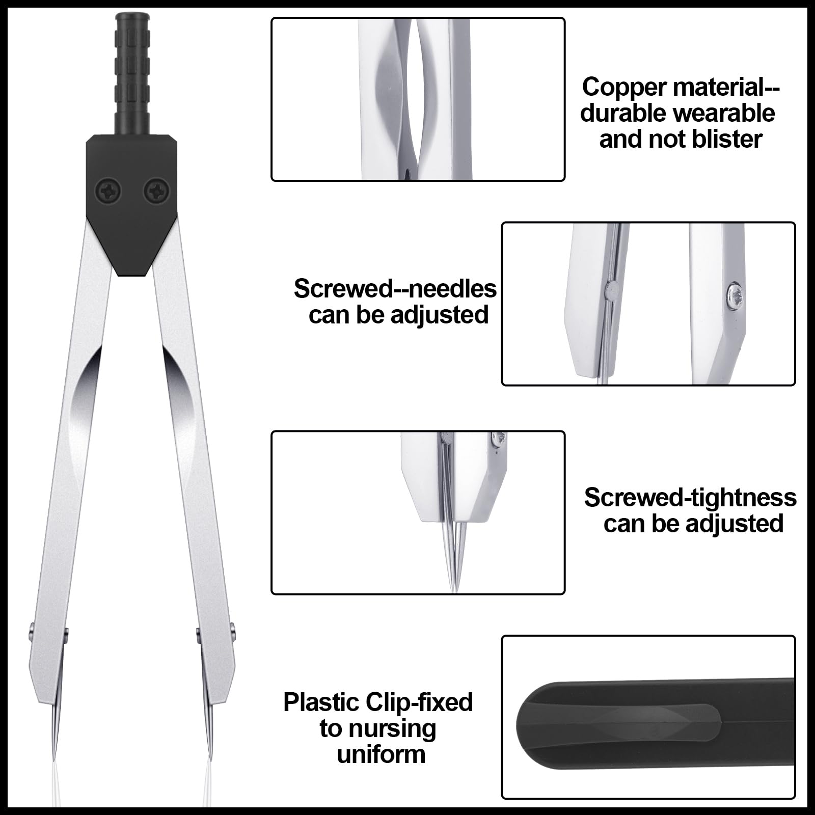 Snapklik.com : Tondiamo 2 Pack EKG Calipers EKG Ruler Card Combination ...