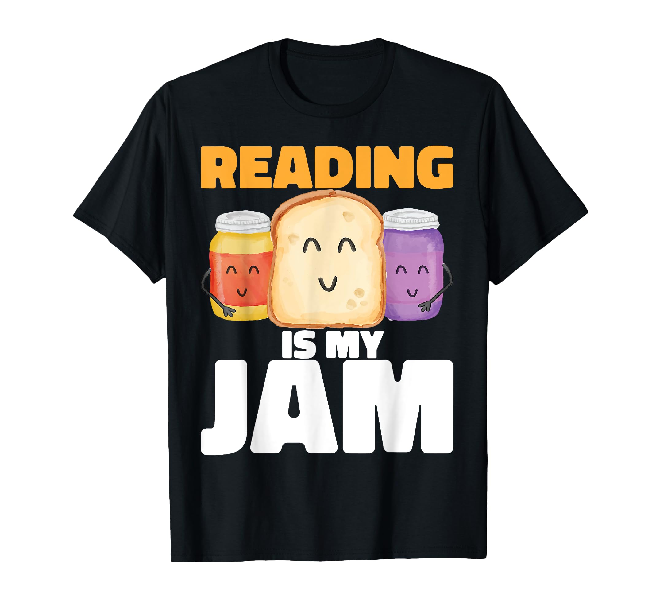 Amazon.com: READING IS MY JAM Funny I Love to Read Books Teacher ...