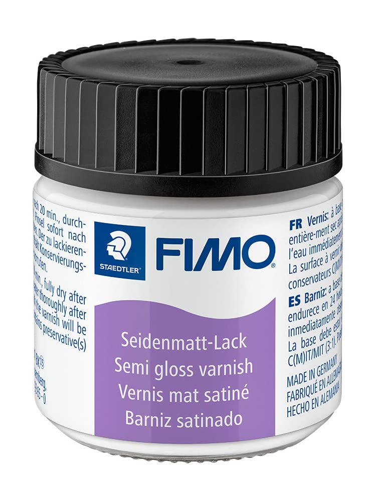 STAEDTLER 8705 01 BK FIMO Semi-Gloss Water-Based Varnish - Transparent ...