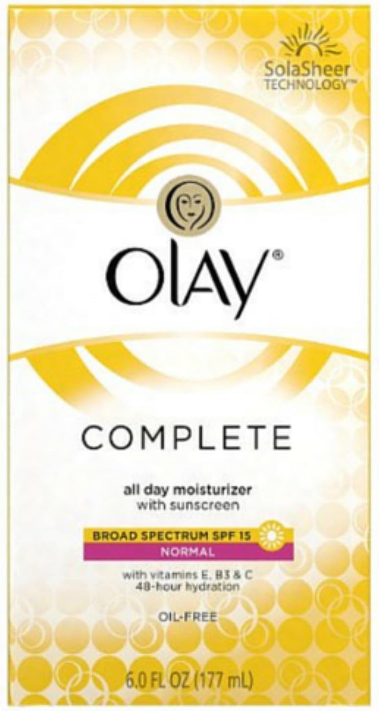 Amazon.com: Olay Complete All Day UV Moisturizer, SPF 15, Normal Skin ...