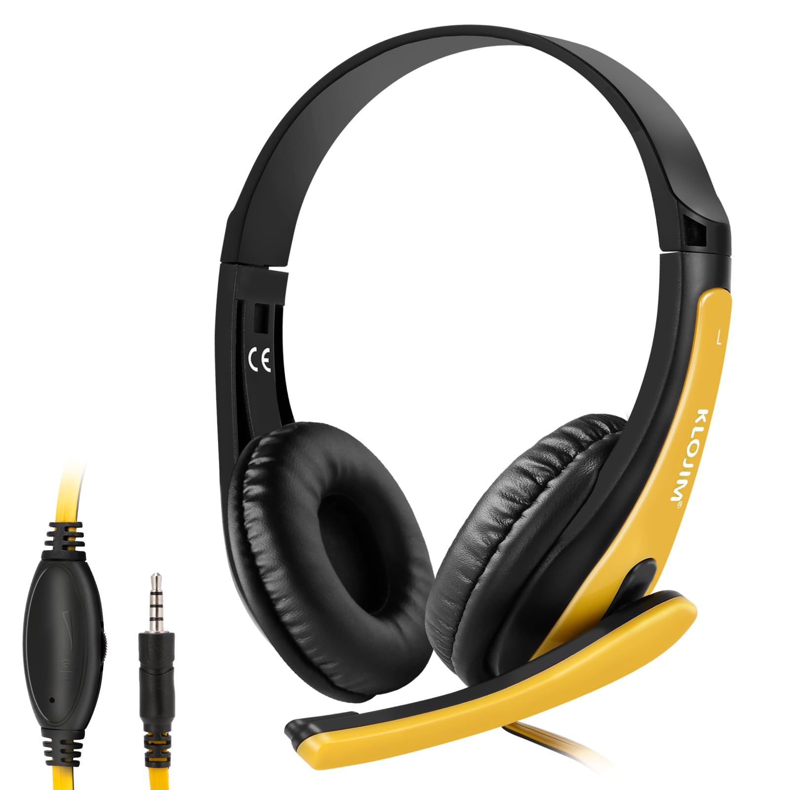 Amazon.com: KLOJIM Wired Headphone for PC/Laptop - On-Ear Headphones ...