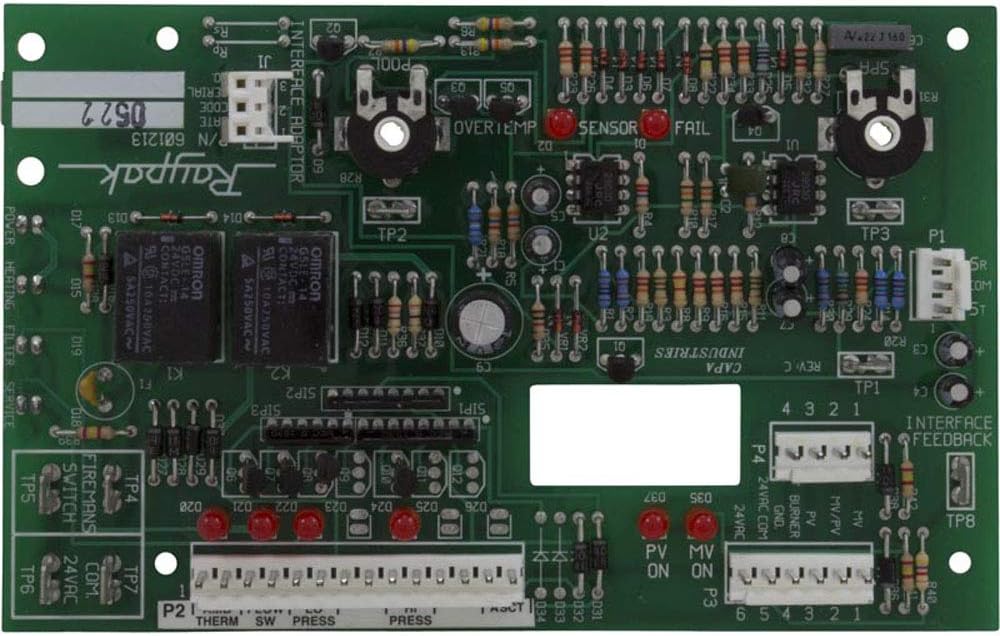 Amazon.com : Raypak Control Circuit Board, Heat Pump RHP072/RHP104 '94 ...