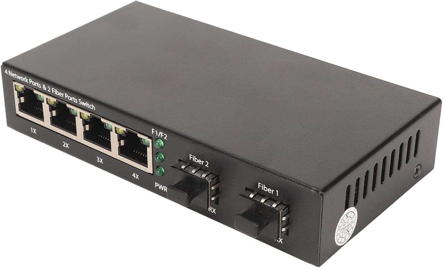 SFP Ethernet Fiber Switch, 2 Gigabit SFP Ports, 4 10/100/1000M Self ...