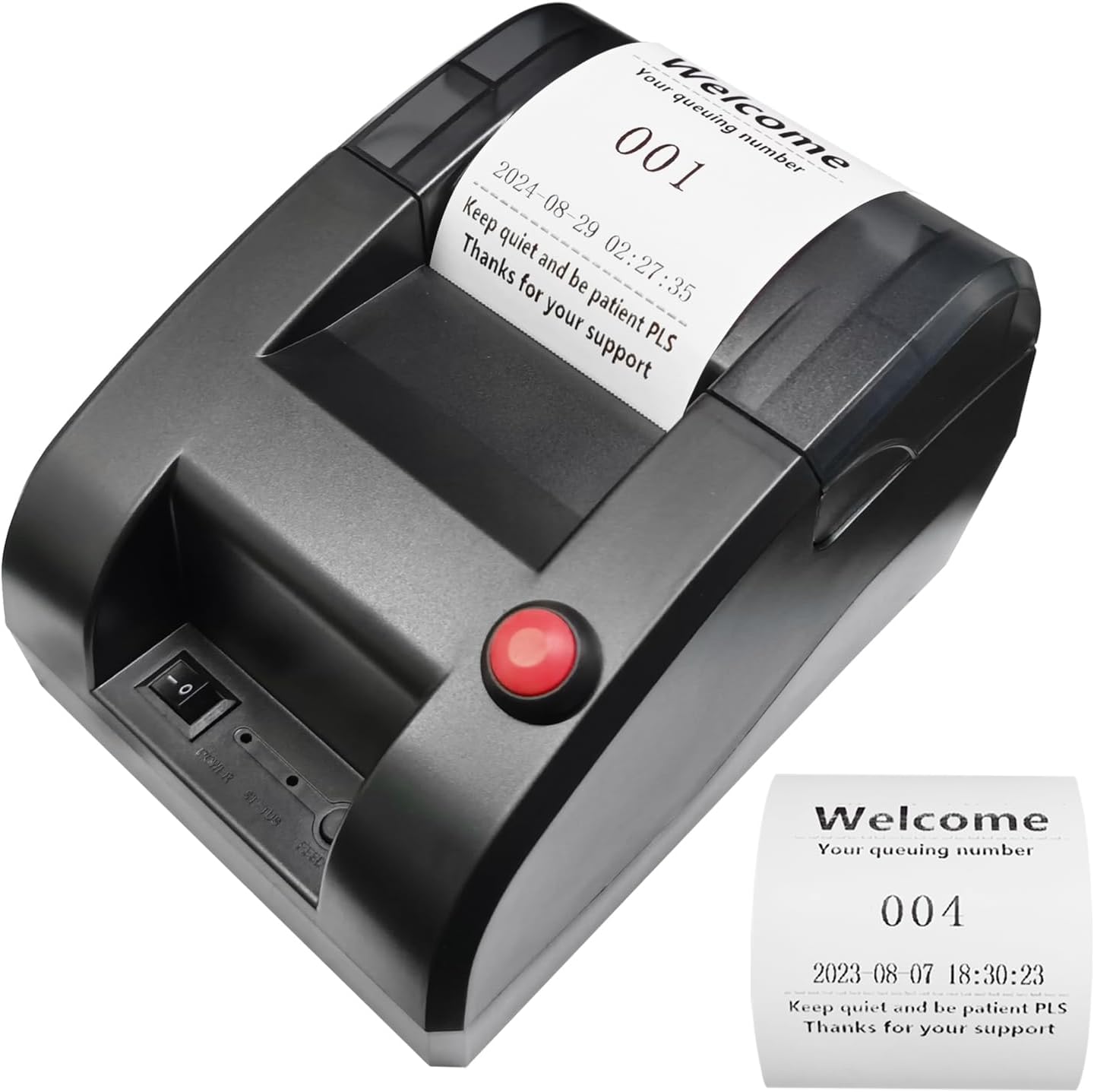 Amazon.com: KOQICALL Ticket Dispenser Take a Number 57mm Receipt Ticket ...
