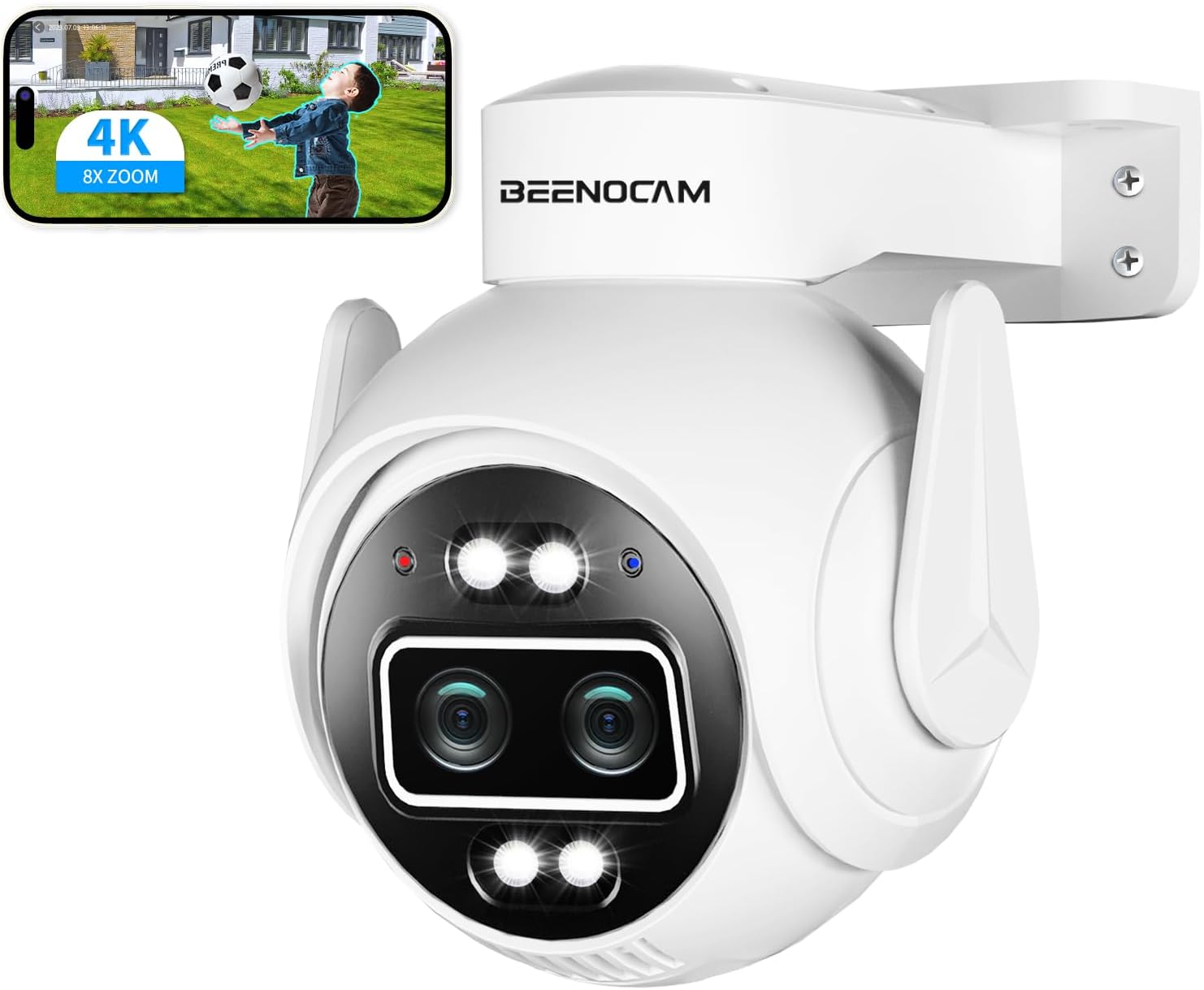 Amazon.com : 4K 5Dbi Security Cameras Outdoor, 8MP Cameras for Home ...