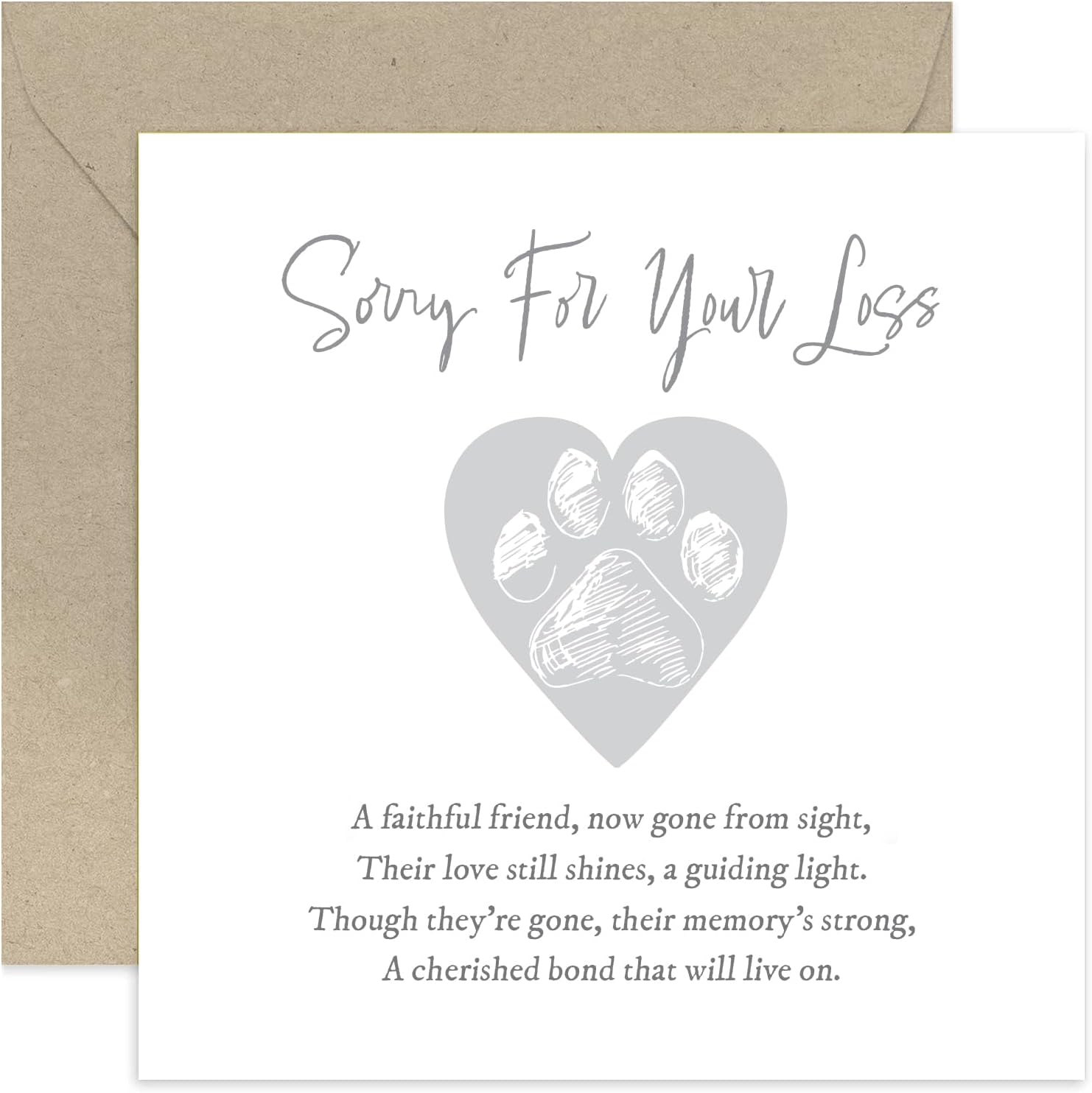 Amazon.com : Old English Co. Sympathy Cards - Thinking of You Card ...