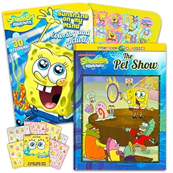 Amazon.com: SpongeBob SquarePants Coloring Storybook Set for Kids ...