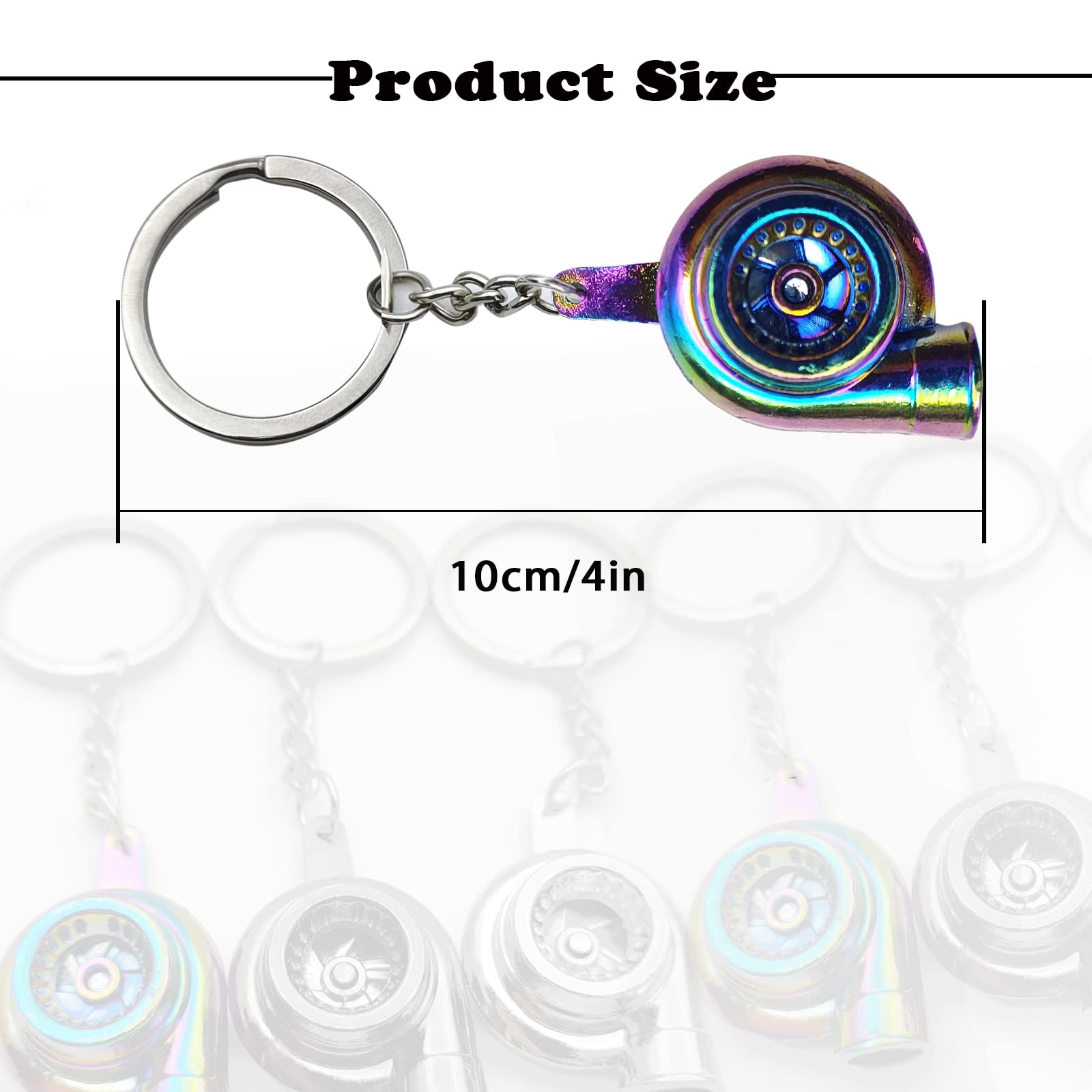 Snapklik.com : Turbo Turbocharger Keychain- Key Chain Ring Spinning ...