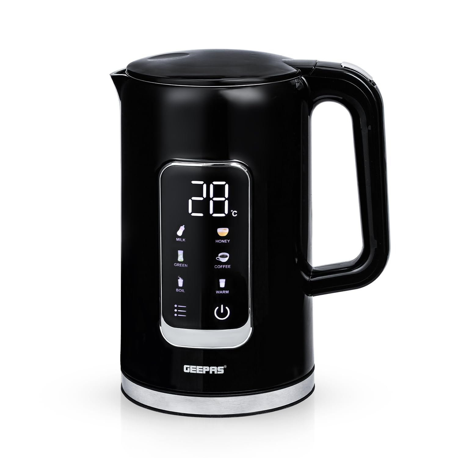 Geepas Digital Electric Kettle, 2200W | 1.7L Cordless Jug Kettle, One ...