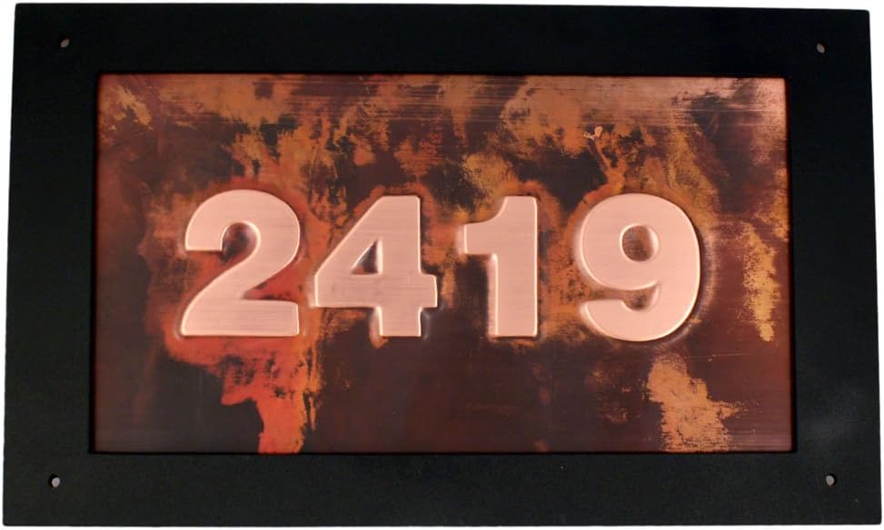 Amazon.com: Rectangle Copper Address Sign : Tools & Home Improvement