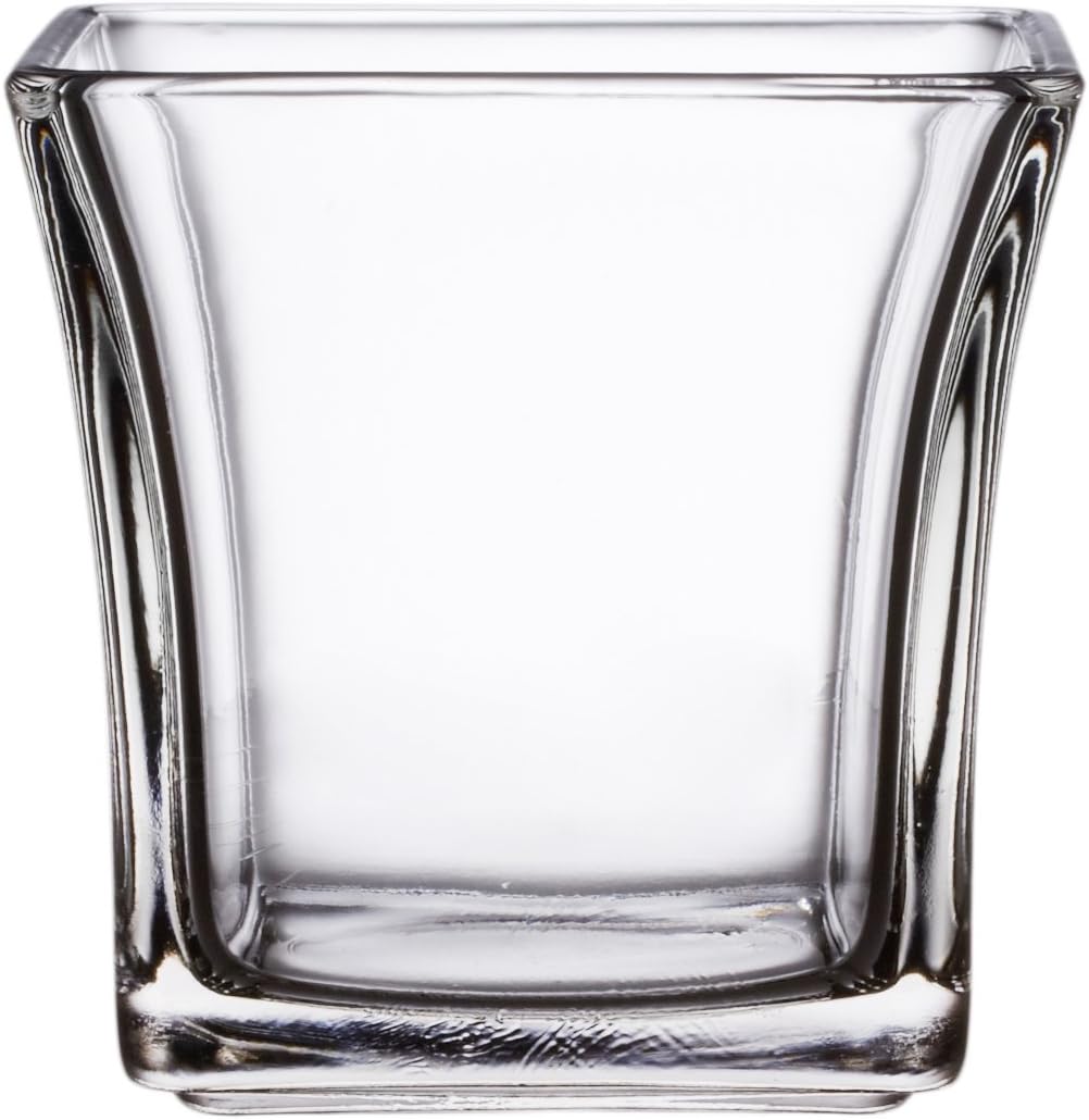 Amazon.com: Anchor Hocking 99005 4-Inch Flared Square Votive Candle ...