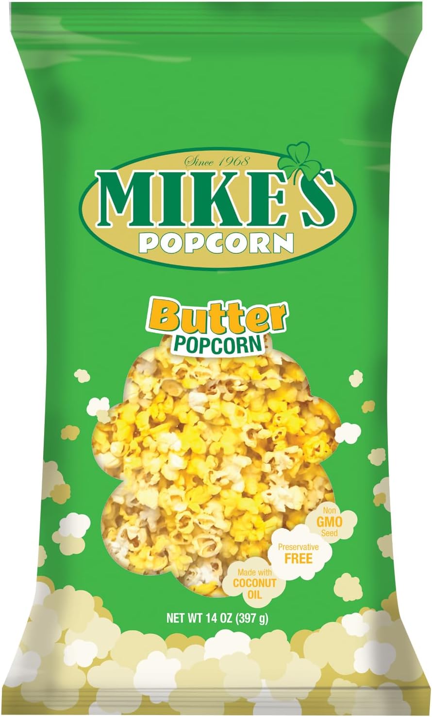 Amazon.com: Mike's Popcorn Butter Popcorn, 14 Ounce