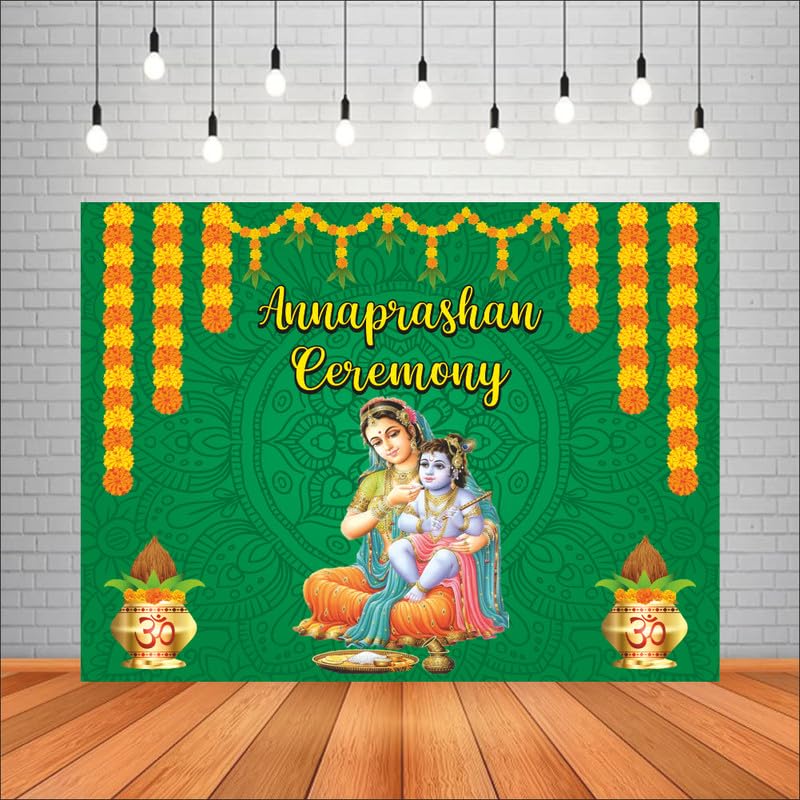 Party Baazaar Annaprashan Ceremony Backdrop| Annaprashan Decoration for ...