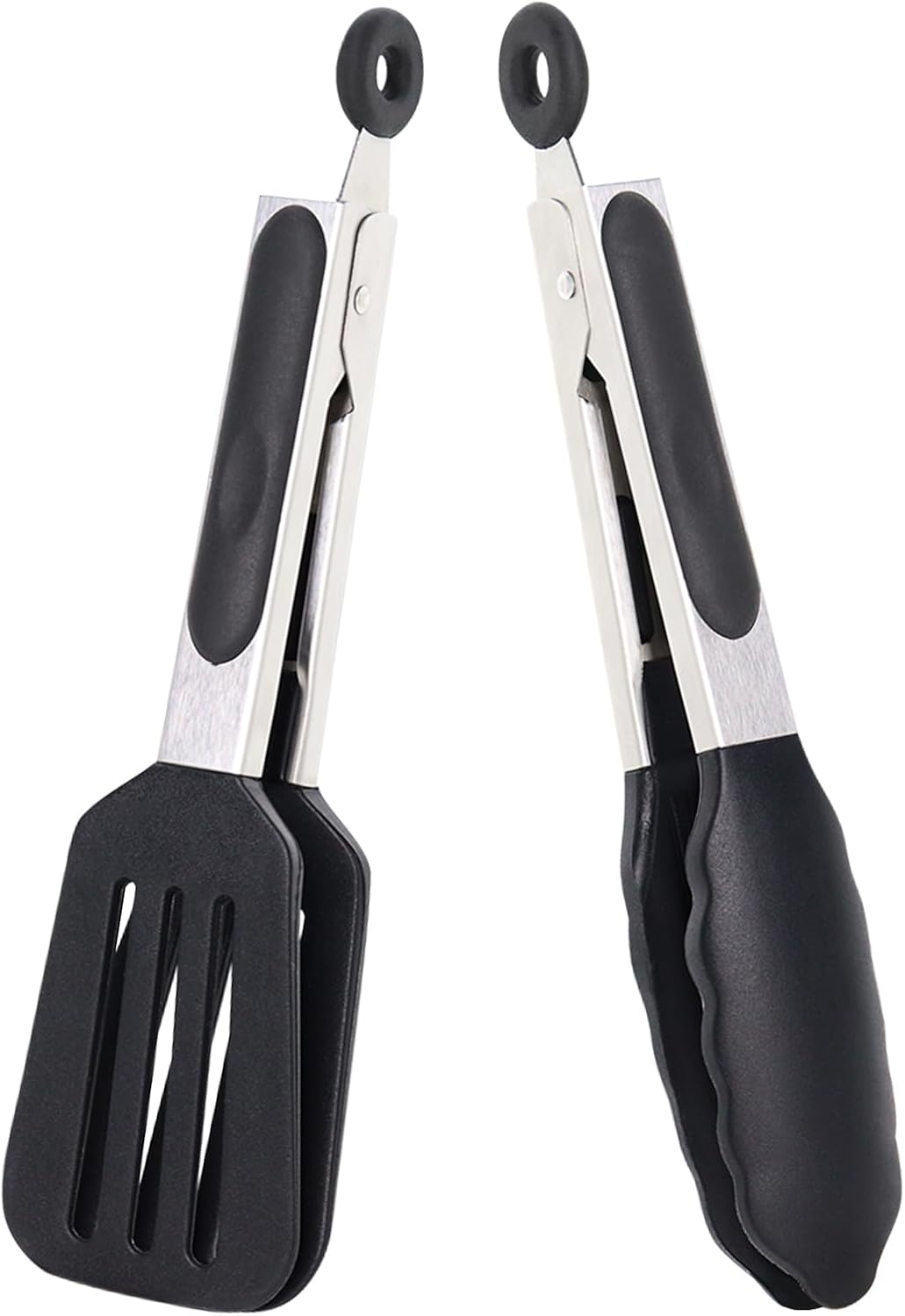 Amazon.com: Pharamat Mini Silicone Tongs Set of 2, Small Serving Tongs ...