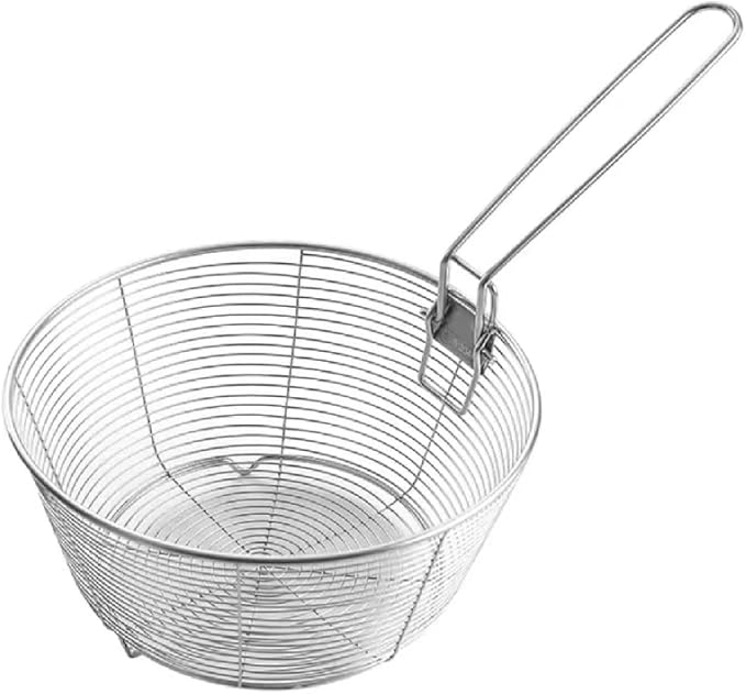 Amazon.com: Stainless Steel Deep Fryer Basket – Detachable Handle ...