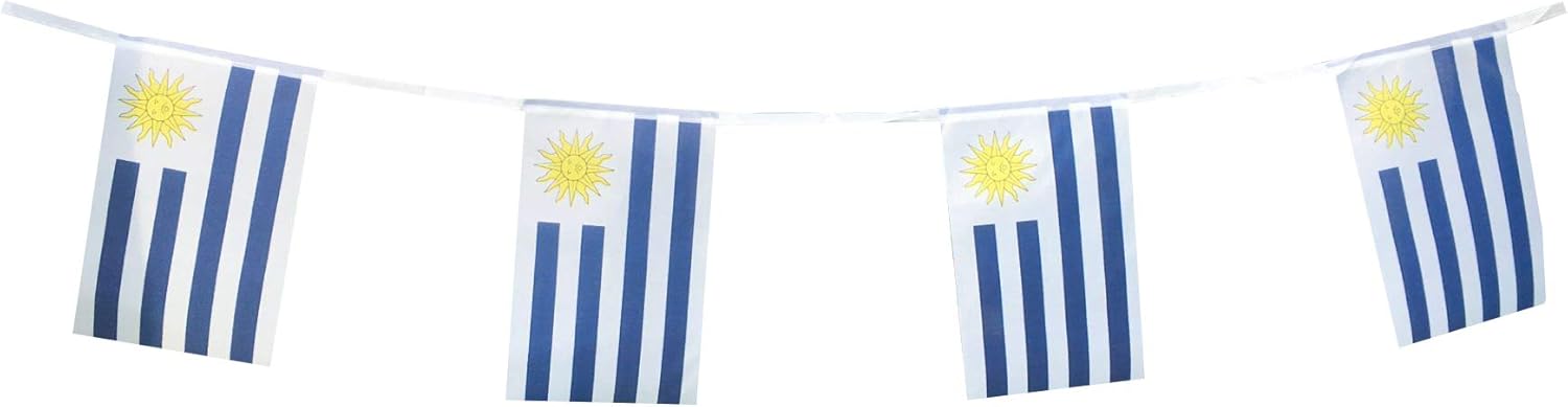 Amazon.com: Uruguay Flags Uruguayan Small String Flag Banner Mini ...