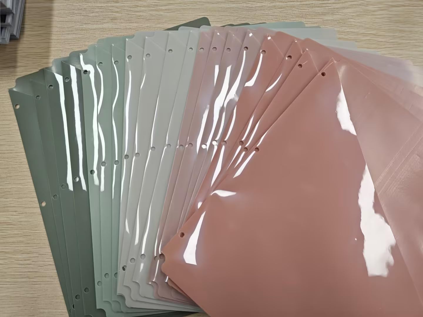 Amazon.com : 20 Pack Binder Dividers with Pockets Letter Size Clear ...